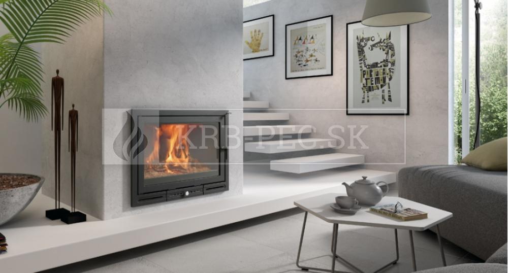 Hergóm HGB-70 liatinová krbová vložka v čiernom prevedení