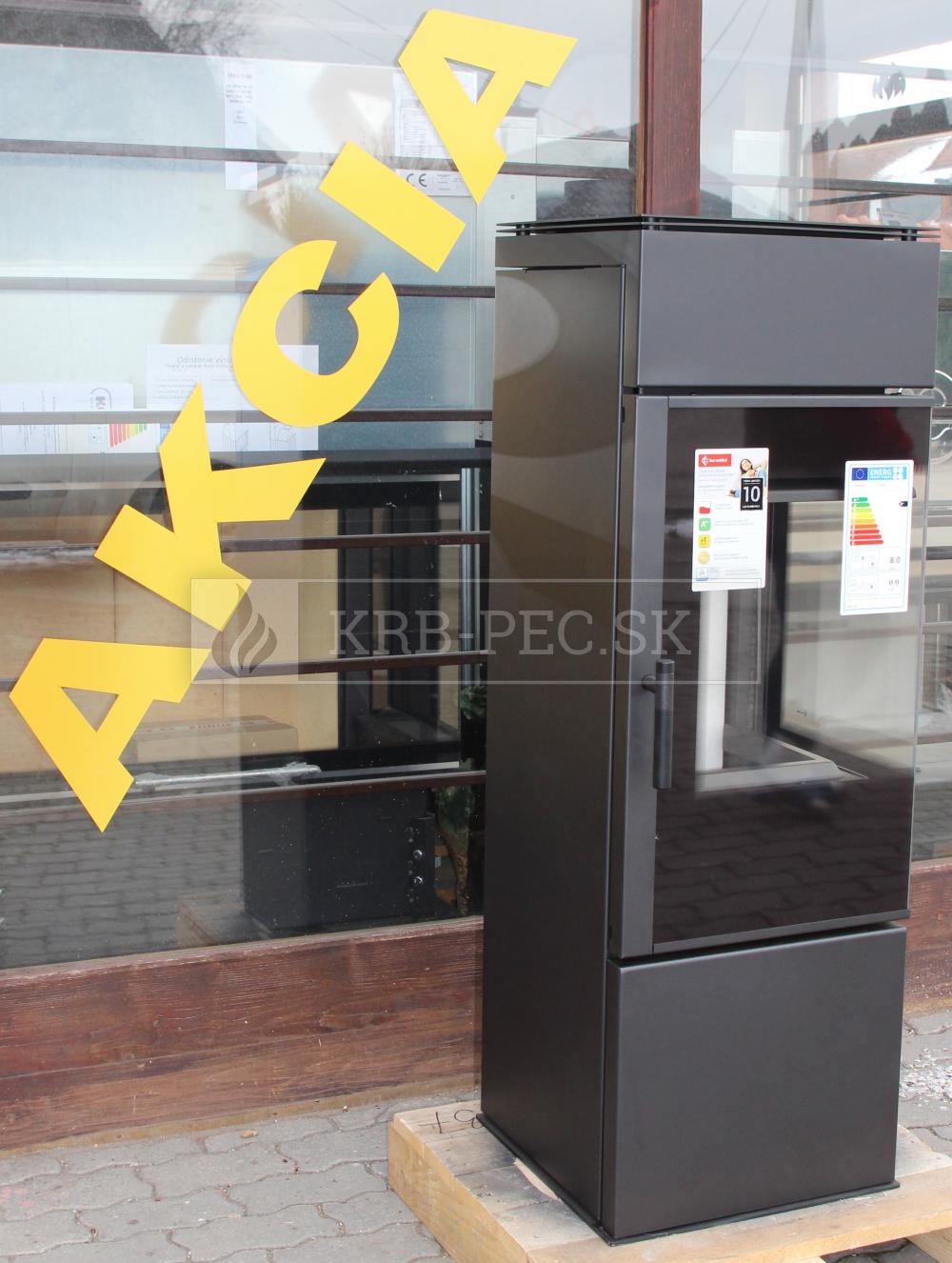 Kratki THOR 8 teplovzdušné oceľové krbové kachle s rohovým ...