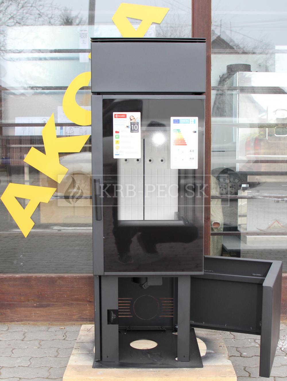 Kratki THOR 8 teplovzdušné oceľové krbové kachle s rohovým ...