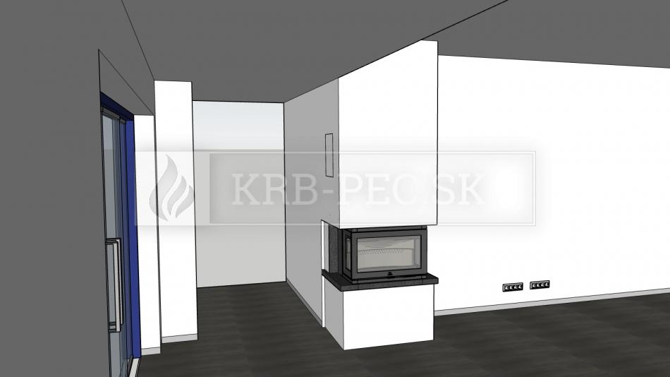 Jotul I 620 FRL BP liatinová krbová vložka s trojstranným ...