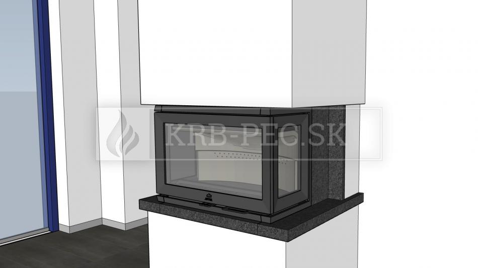 Jotul I 620 FRL BP liatinová krbová vložka s trojstranným ...