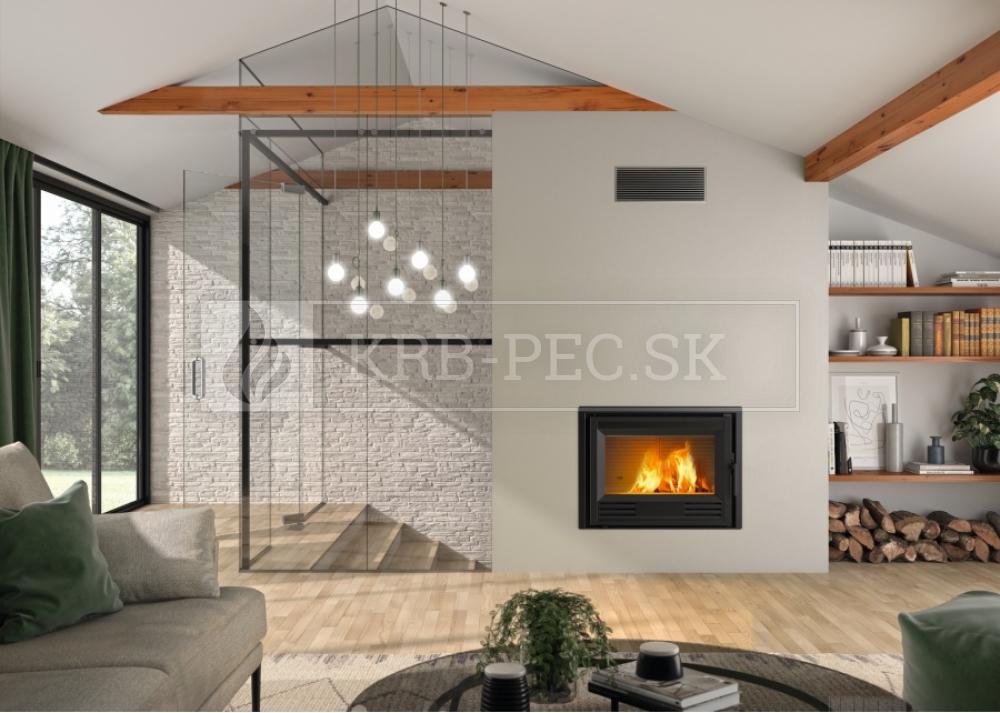 Hergóm C-03/70 liatinová krbová vložka s dvojitým spaľovaním ...