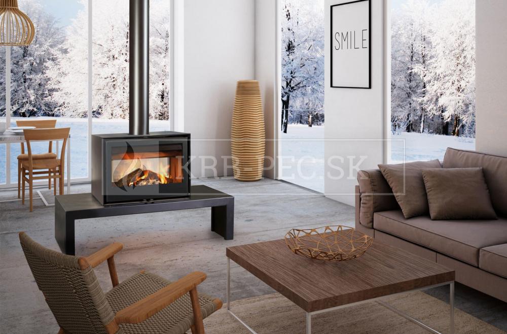 Rocal Habit 100 + T exkluzívne krbové kachle s dizajnovými ...